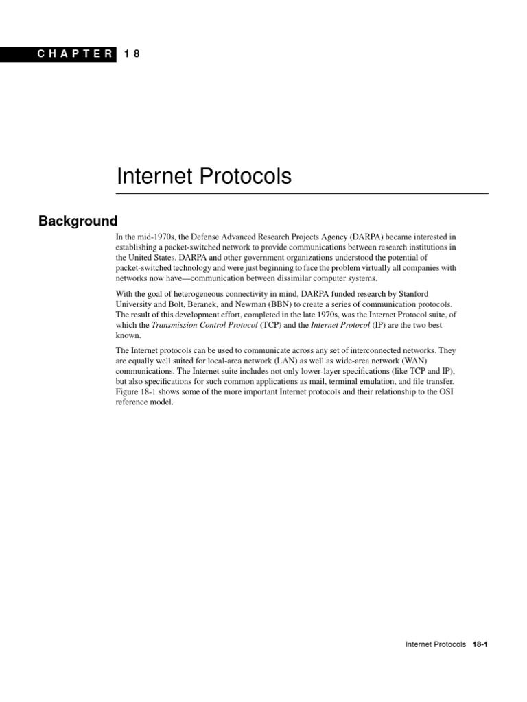 Internet Protocols | PDF | Internet Protocol Suite | Transmission Control Protocol