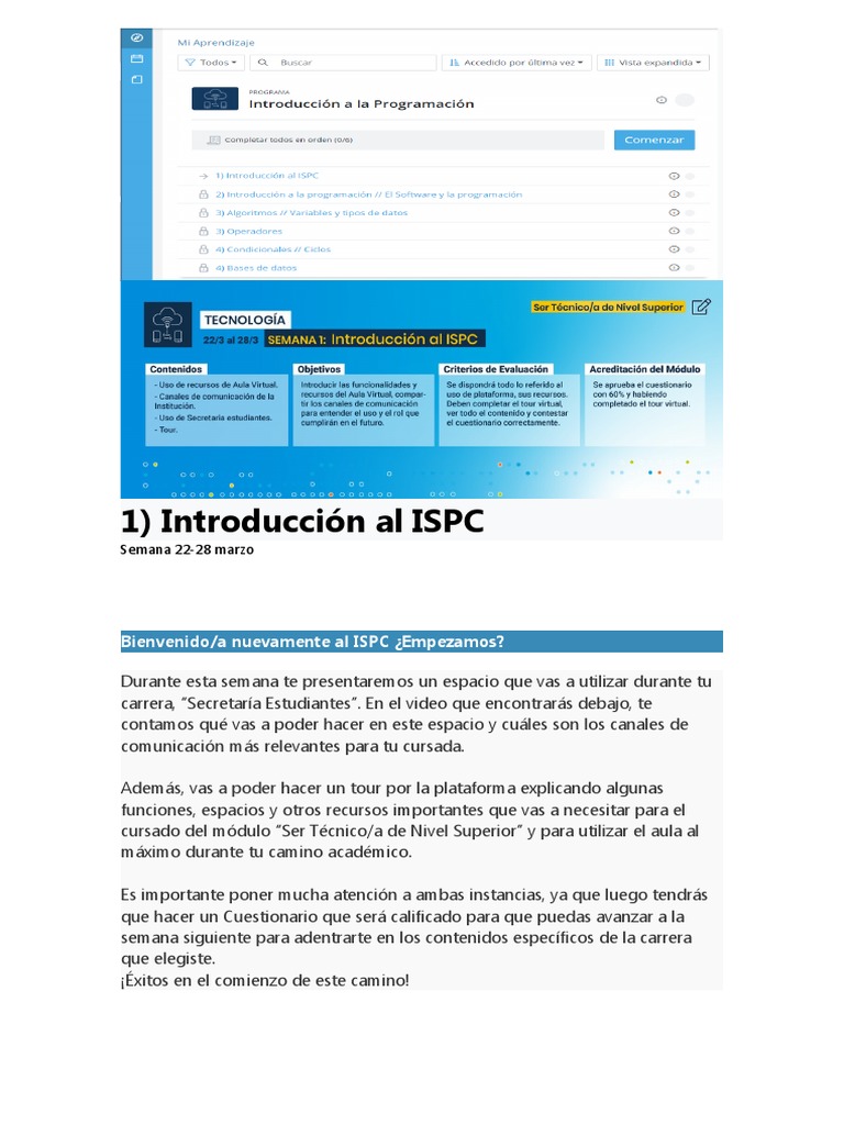 1) Introducción Al ISPC | PDF