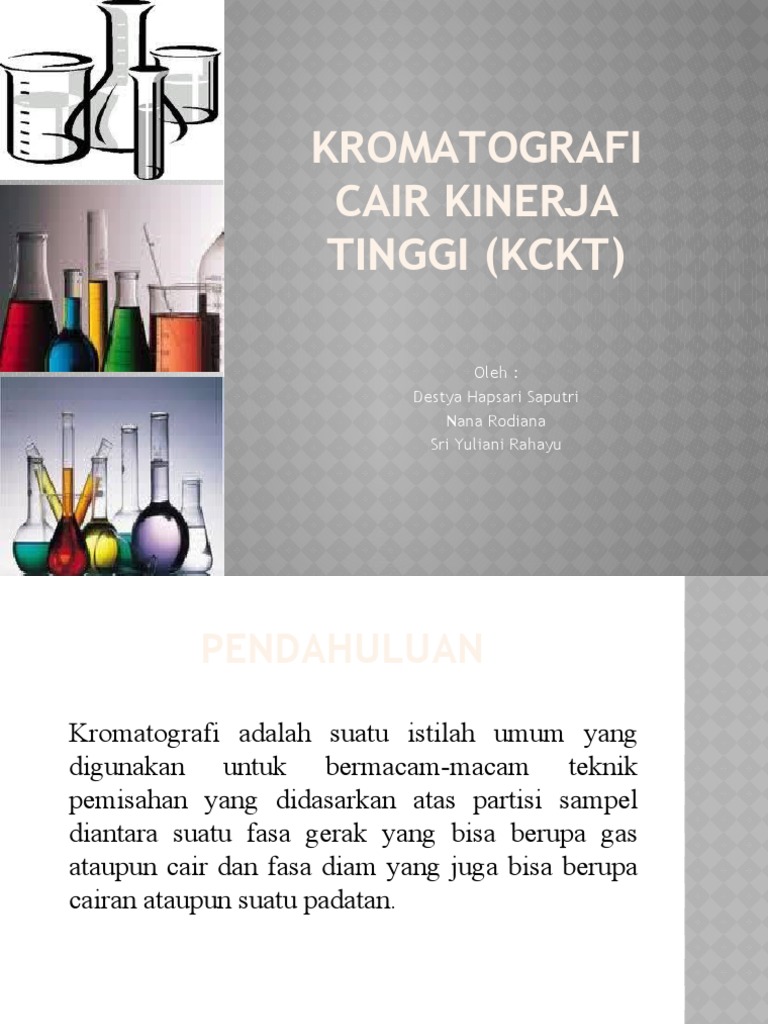 Kromatografi Cair Kinerja Tinggi (KCKT) | PDF