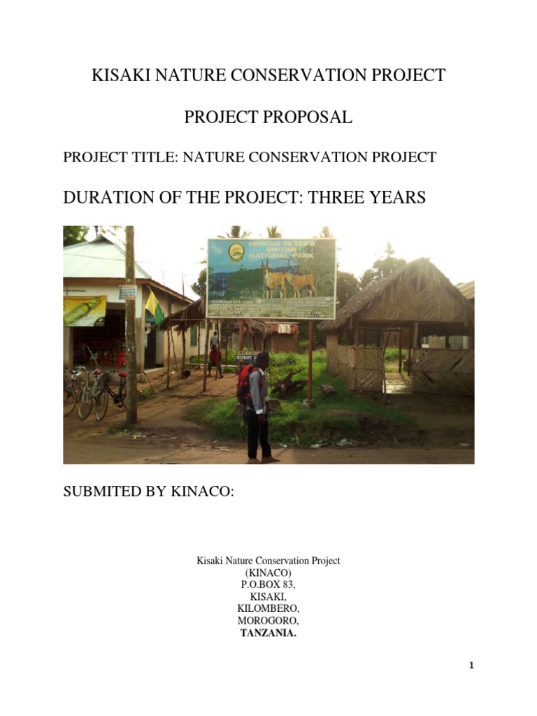 Kisaki Nature Conservation Project Project Proposal | PDF | Mulch | Trees