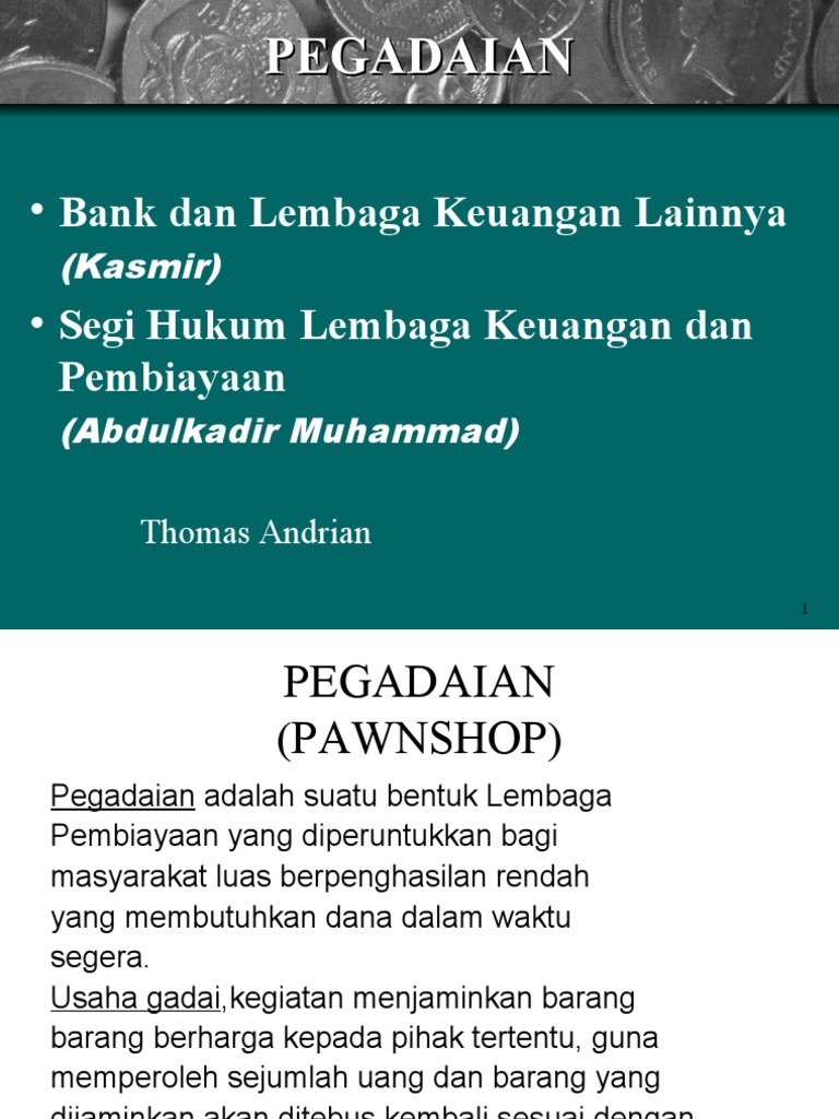 PEGADAIAN | PDF | Hukum