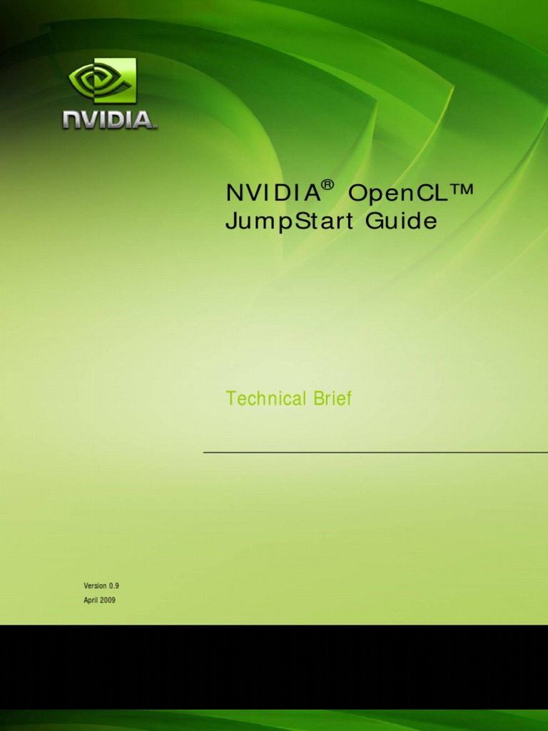 Nvidia Opencl Jumpstart Guide Pdf Array Data Structure Graphics Processing Unit