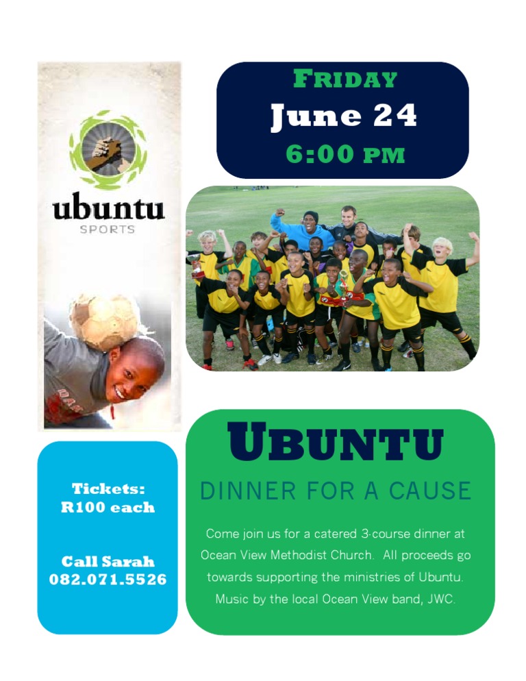 Ubuntu Charity Dinner Event | PDF | Cooking, Food & Wine | Art