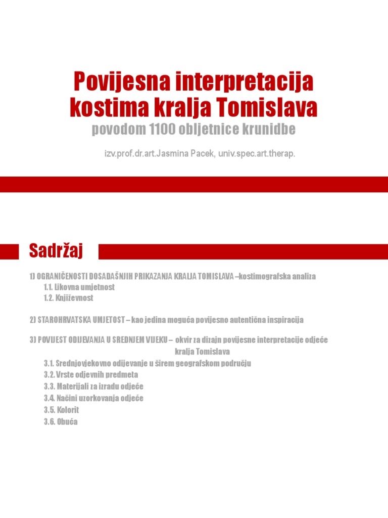 Kralj Tomislav Prezentacija | PDF