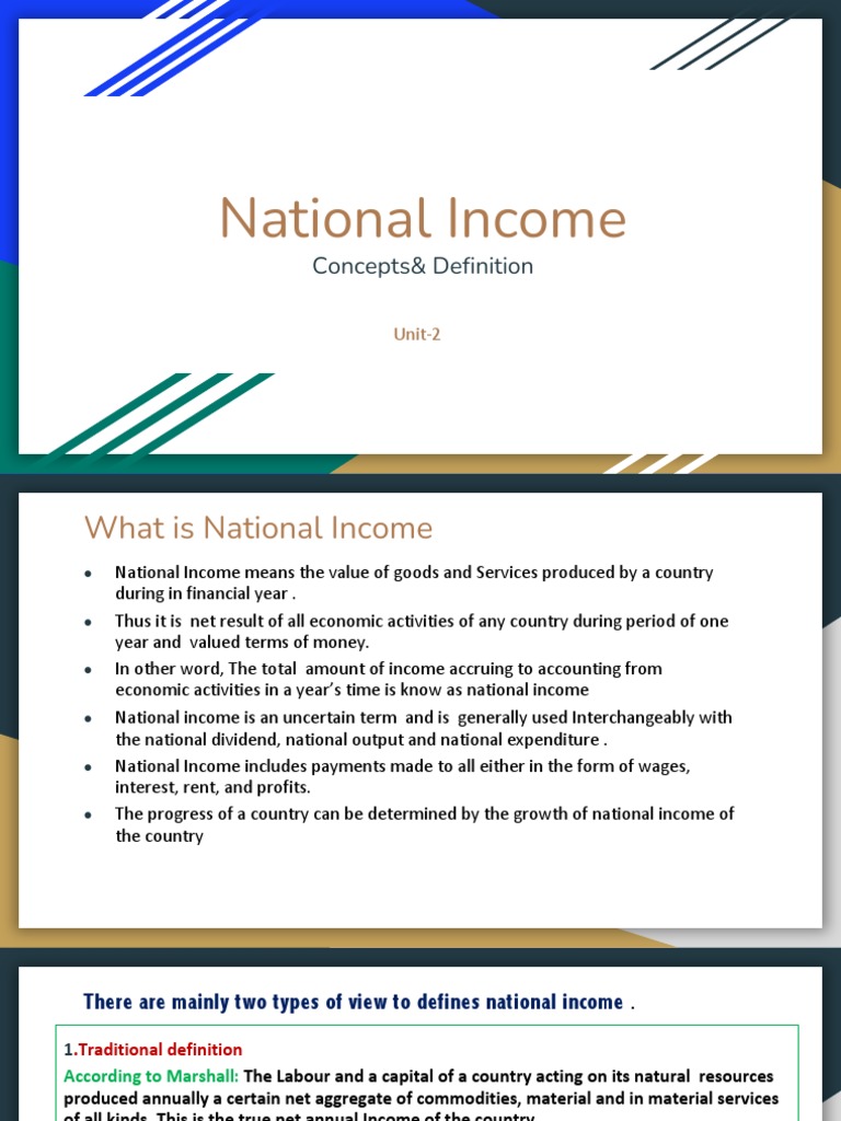National Income (Notes) IMBA | PDF | Gross Domestic Product | Income