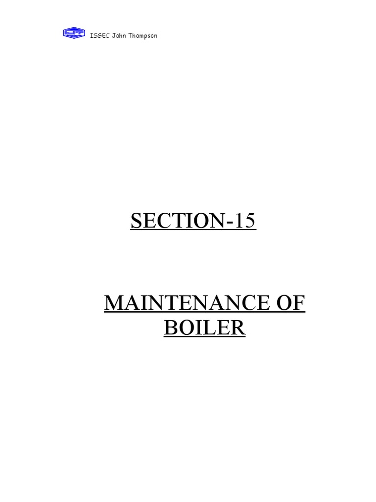 Section15 MAINTENANCE. | PDF | Bearing (Mechanical) | Pipe (Fluid ...