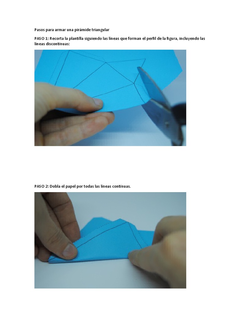 Plantilla De Pirámide Triangular Imprimible