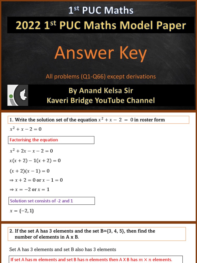 Y11 Math 2022 Model Paper Answer Key | PDF | Sine | Angle