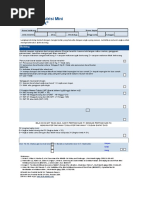 Mini Nutritional Assessment | PDF