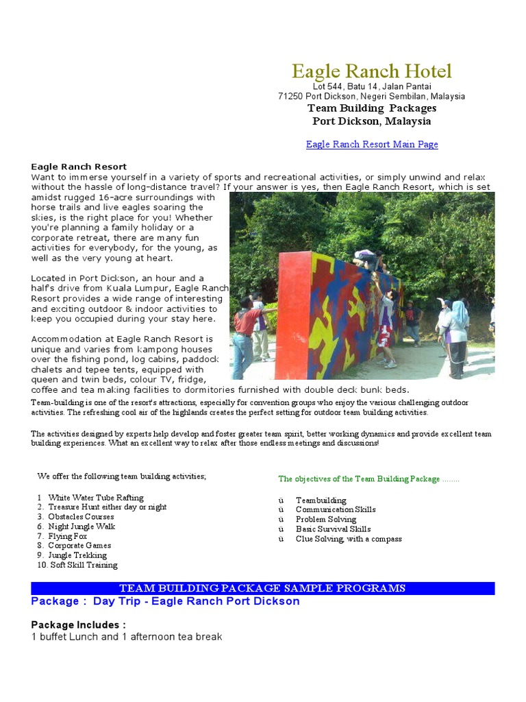 Outdoor Team Building Activities and Packages Offered by Eagle Ranch ...