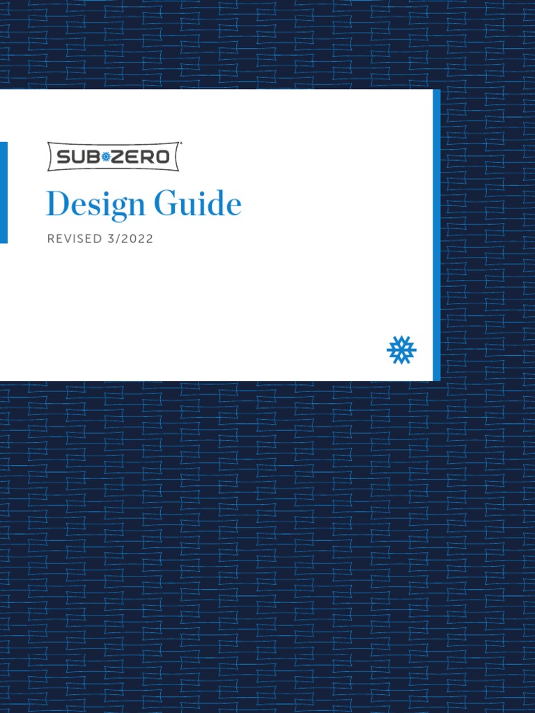 Subzero Design Guide | PDF | Refrigerator | Door