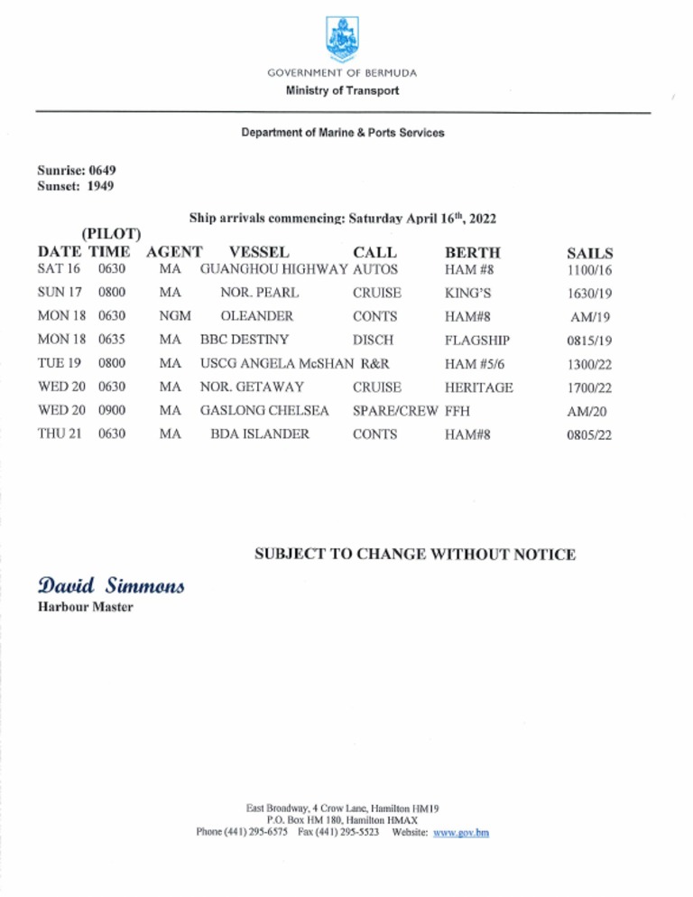 Weekly Shipping April 16 2022 | PDF