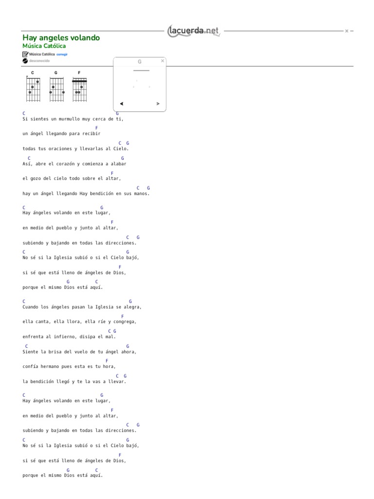 Acordes de "Hay Ángeles Volando" | PDF | Bendición
