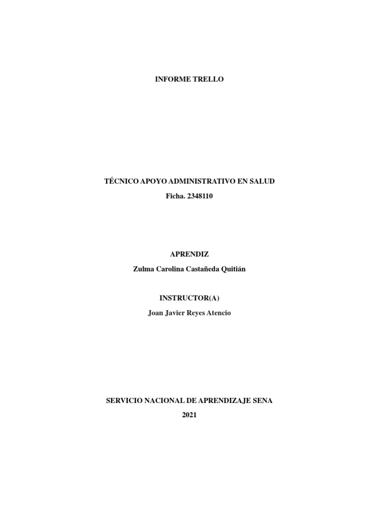 Informe Trello PDF | PDF