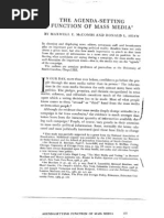 McCombs & Shaw's Agenda-Setting Study | PDF | News | Richard Nixon