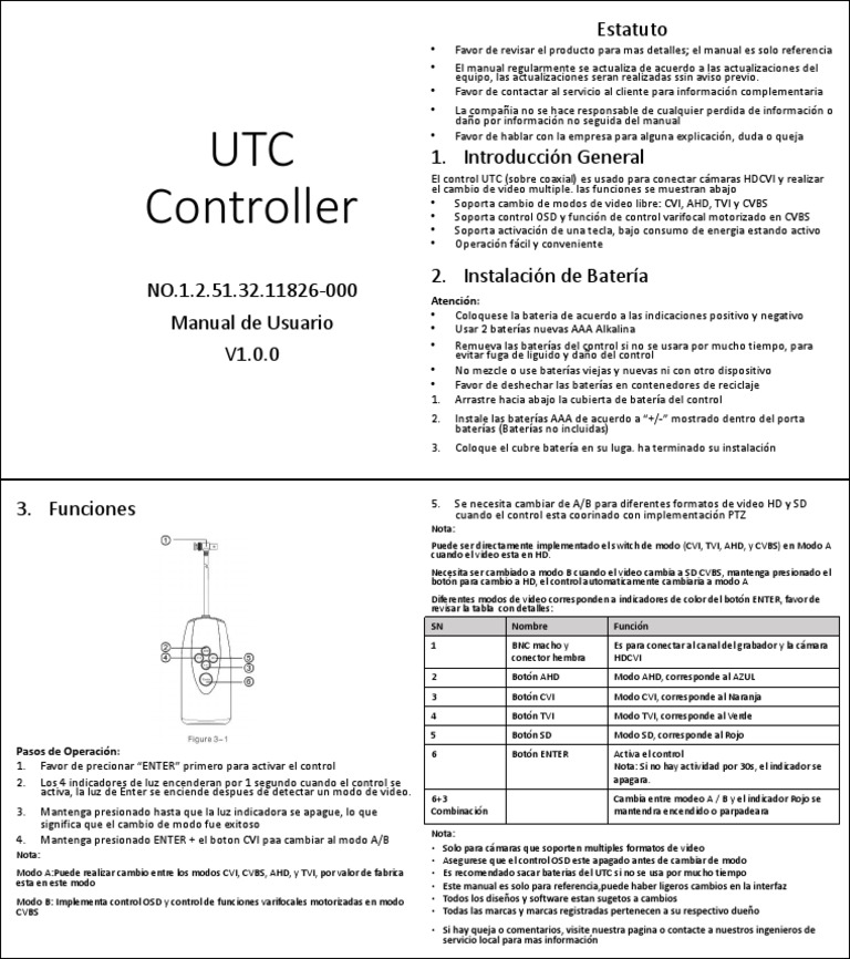 Dahua pfm820 Control-UTC Manual de Usuario Español | PDF | Informática ...