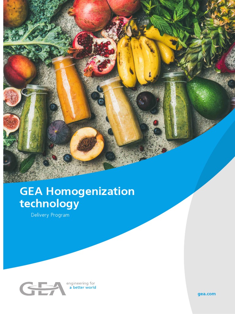 GEA Homogenization Technology: Delivery Program | PDF | Laboratories ...