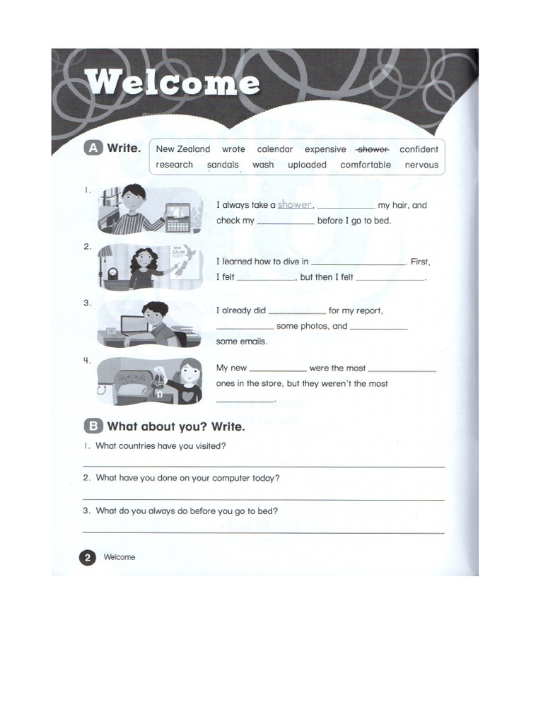 Everybody - Up - 6 - Workbook - p5 HW April 8 | PDF