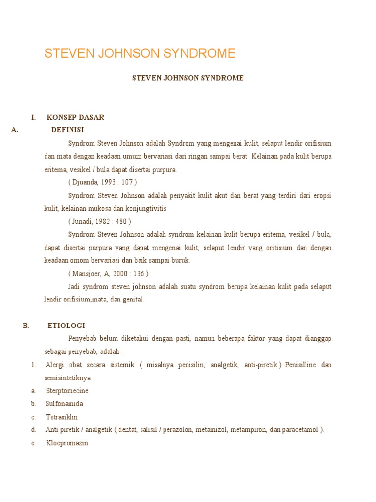 Steven Johnson Syndrome 11 | PDF