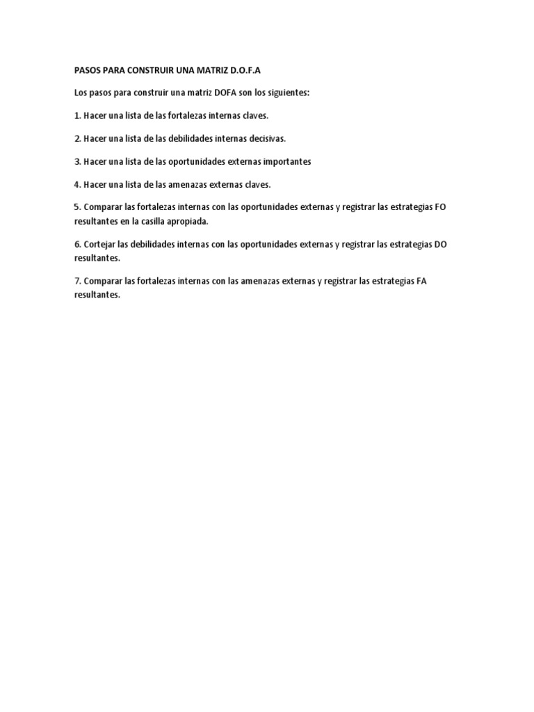 Pasos para Construir Una Matriz D | PDF