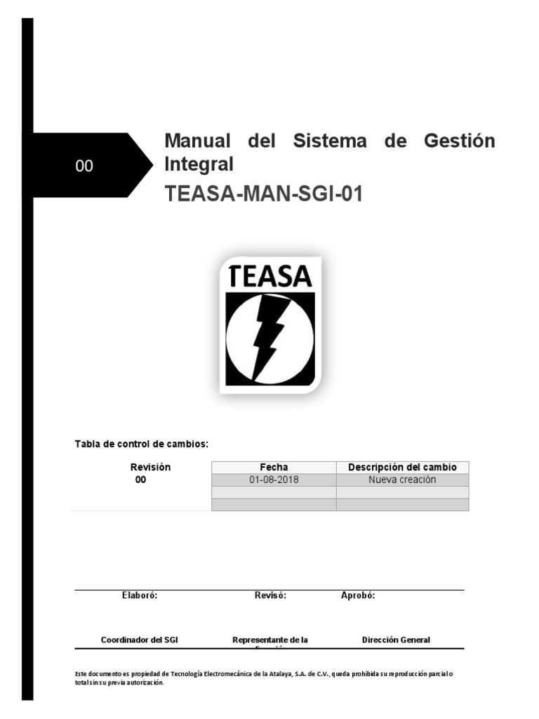 Manual Del SGI | PDF | Calidad (comercial) | Planificación