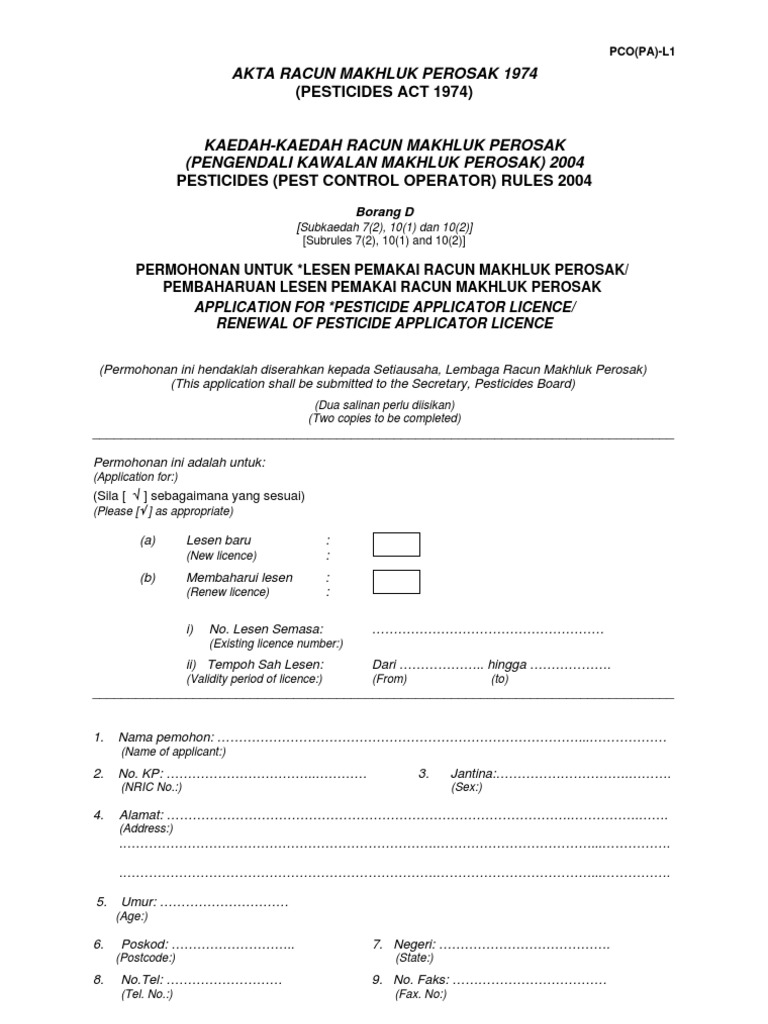 Cara Permohonan Pembaharuan Lesen Pengendali - historyploaty
