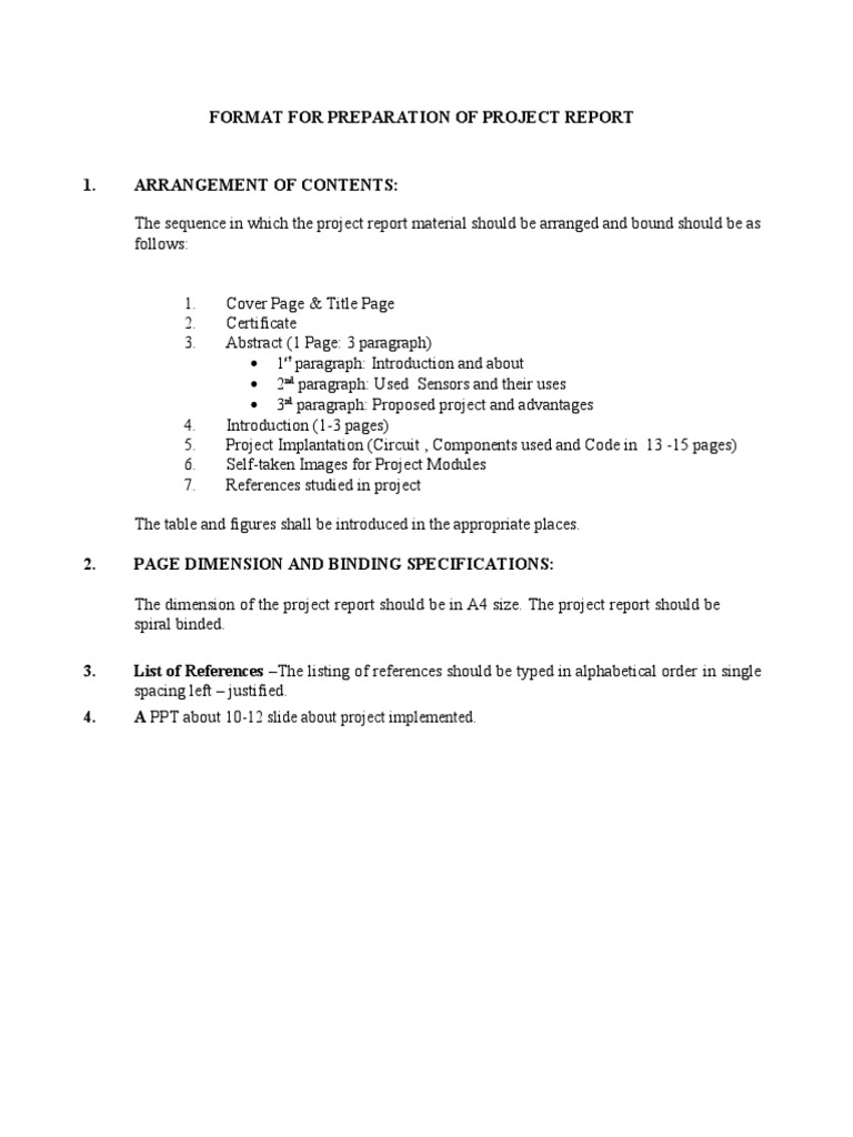 Project Report Template | PDF