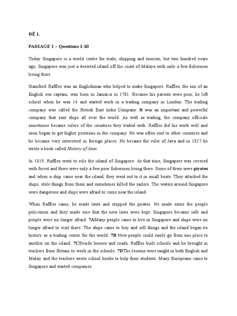 ĐỀ 1. PASSAGE 1 - Questions 1-10 | PDF | Minerals | Stars