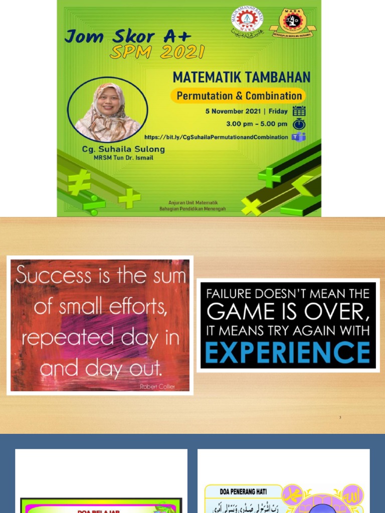 Addmath Form5 Chapter 4 | PDF | Permutation