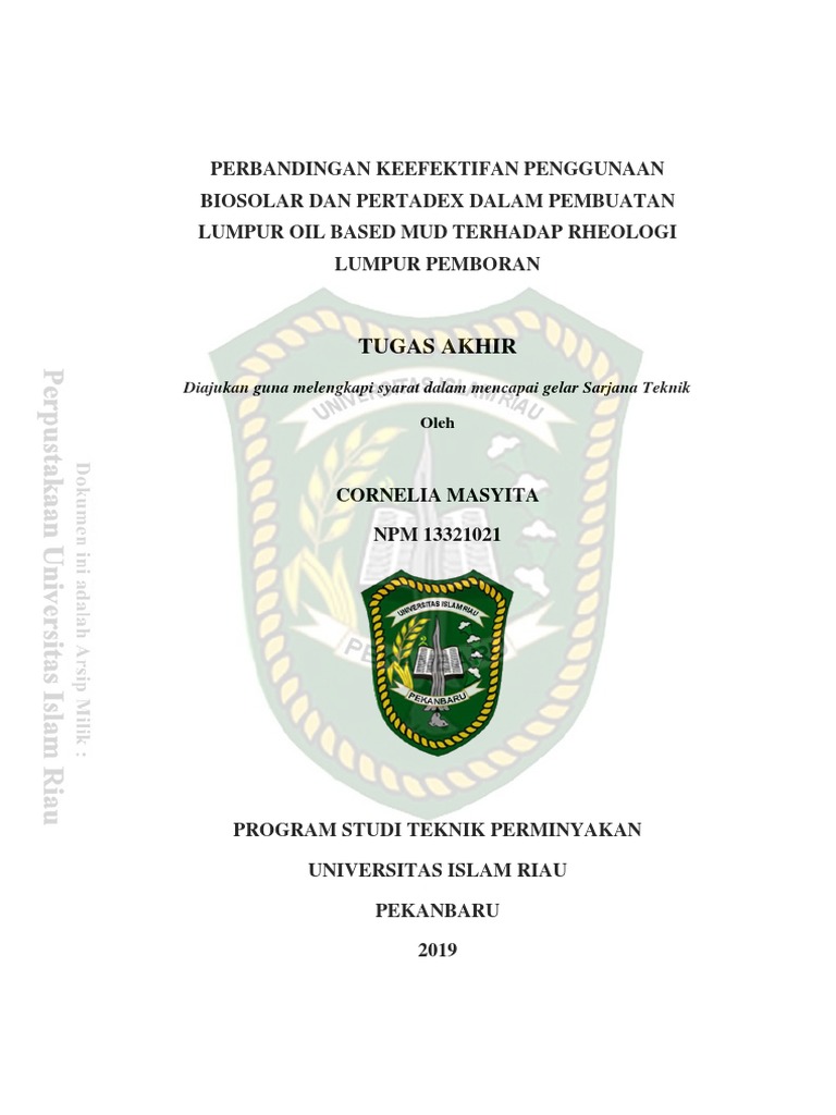 Efektivitas Biosolar vs Pertadex pada Lumpur Pemboran | PDF