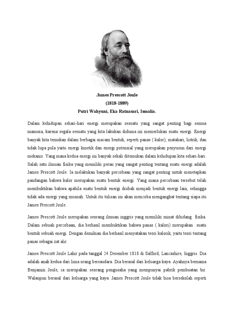James Prescott Joule | PDF