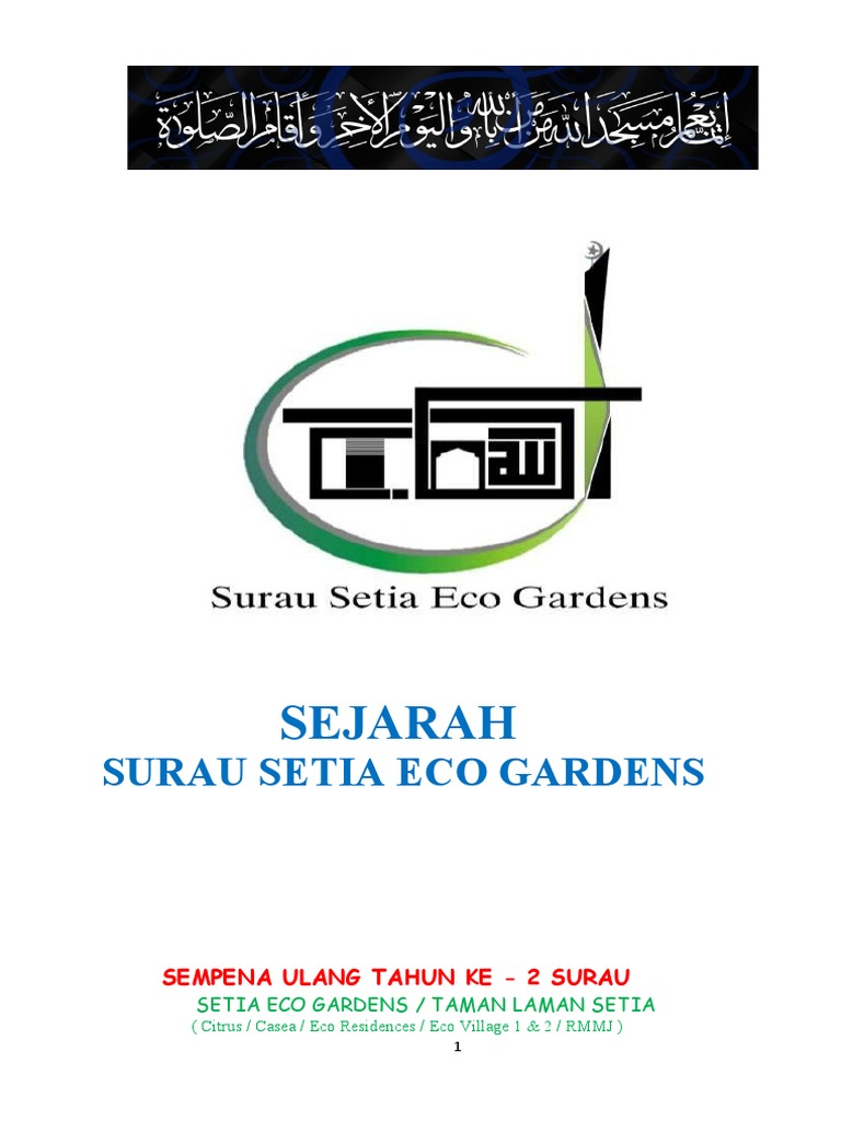 Sejarah Surau Setia Eco Gardens | PDF | Hukum | Griya & Taman