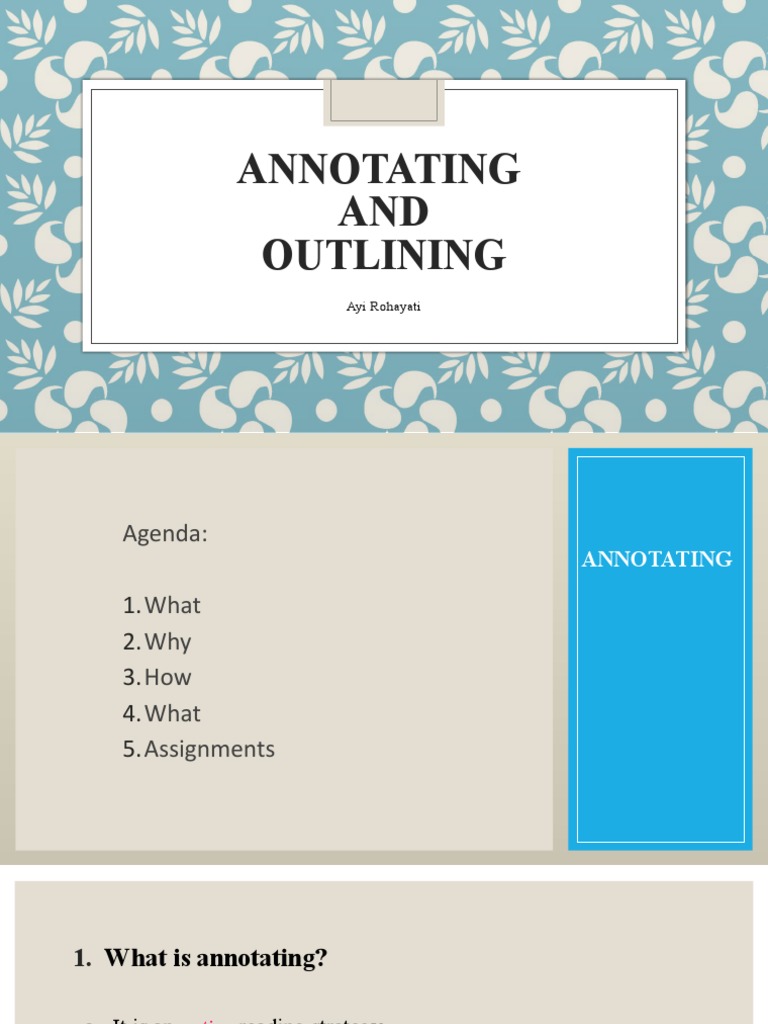 Annotating & Outlining | PDF | Usability | Idea
