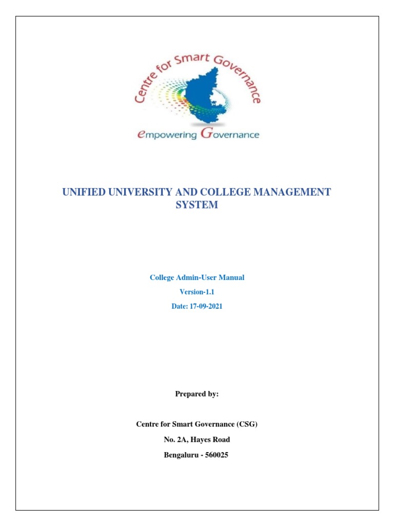 College Admin User Manual for UUCMS | PDF | Cheque | Fee