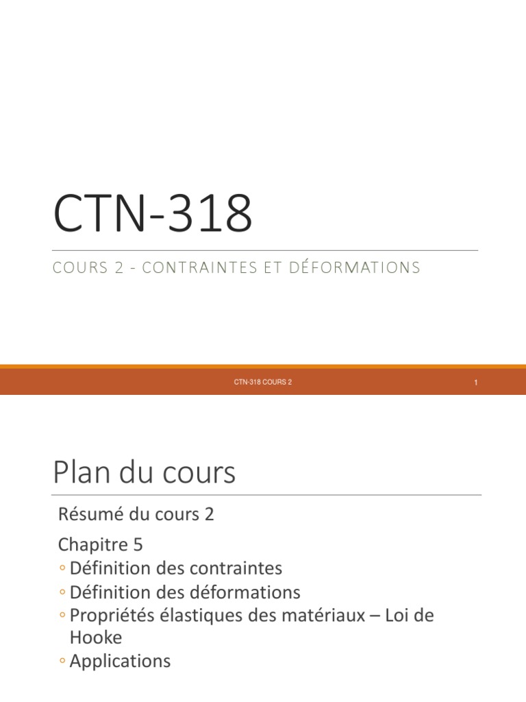 Cours 2 - CTN 318 | PDF | Ciencia y matemáticas