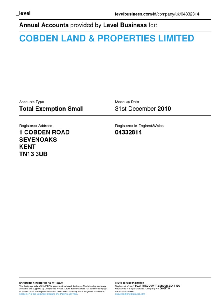 Cobden Land | PDF