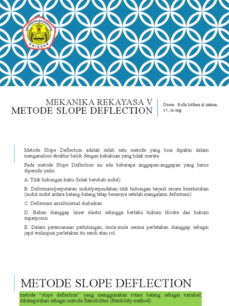 Metode Slope Deflection | PDF