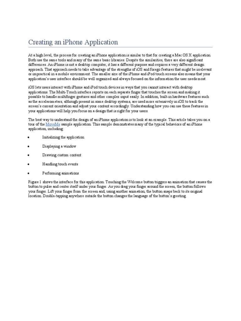 Creating An Iphone Application | PDF | Ios | Accelerometer