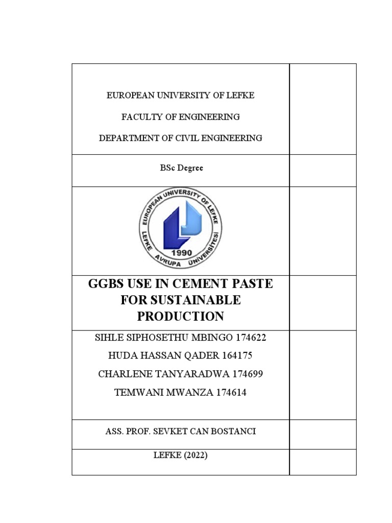 Final Draft Graduation Project | PDF | Concrete | Building Materials