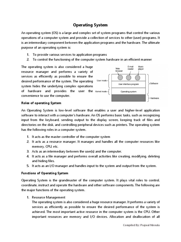Operating System | Download Free PDF | Operating System | Process ...