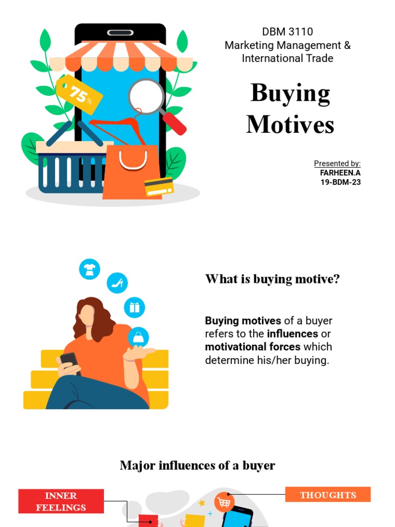 Buying Motives: DBM 3110 Marketing Management & International Trade ...