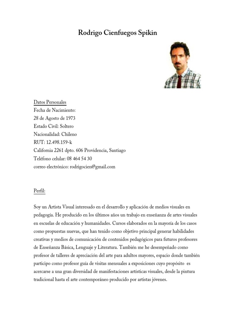 Rodrigo - Cienfuegos CV2011 | PDF | Maestros | Chile