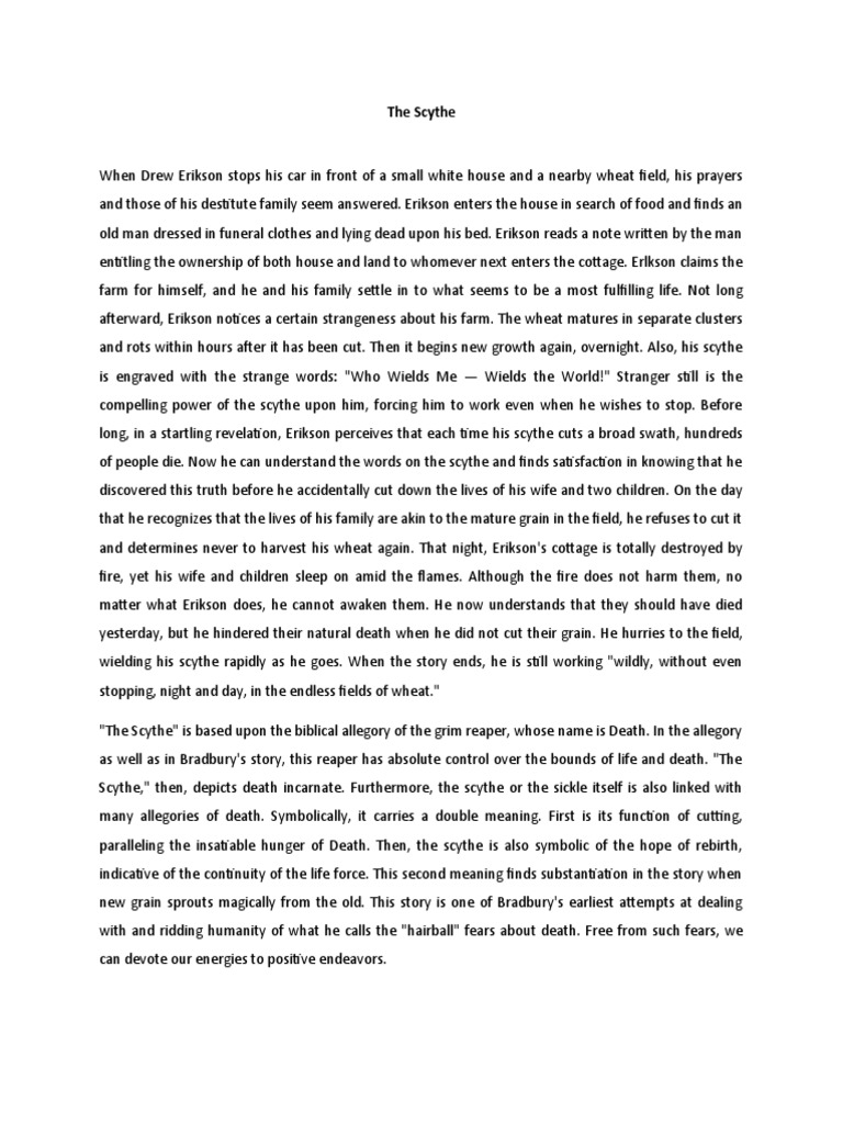The Scythe | PDF