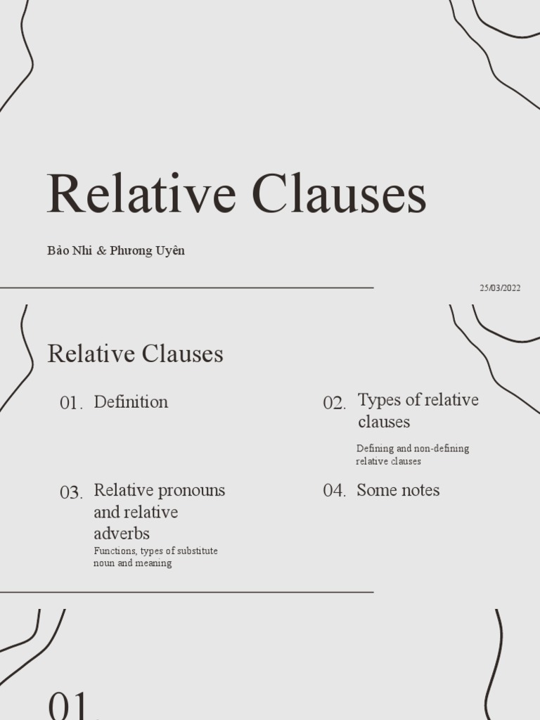 Relative Clauses Explained | PDF | Subject (Grammar) | Pronoun