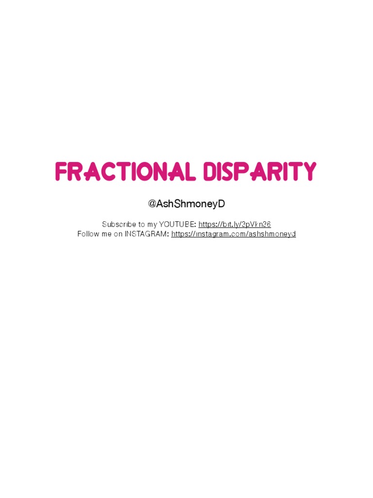 Understanding Fractional Disparity in Forex | PDF