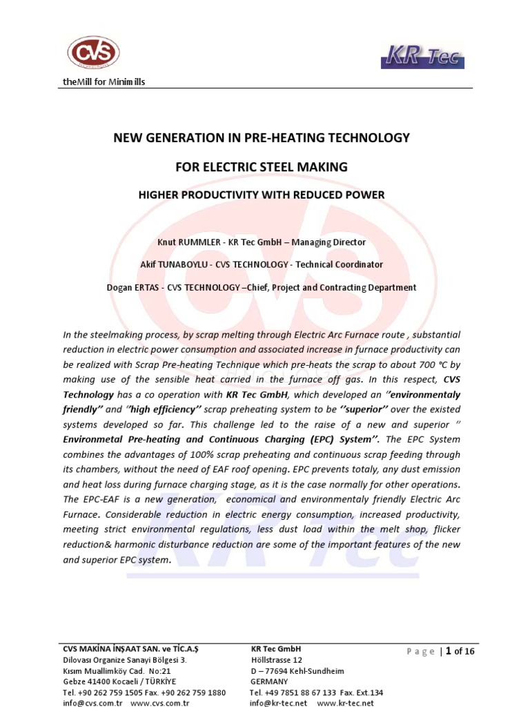 New Generation Scrap Preheating System | PDF | Steelmaking | Scrap