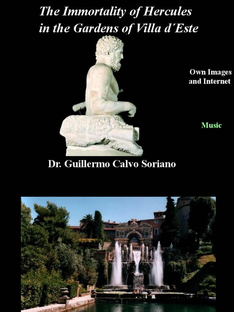 The Immortality of Hercules in The Gardens of Villa D Este - Dr. Guillermo Calvo Soriano | PDF ...