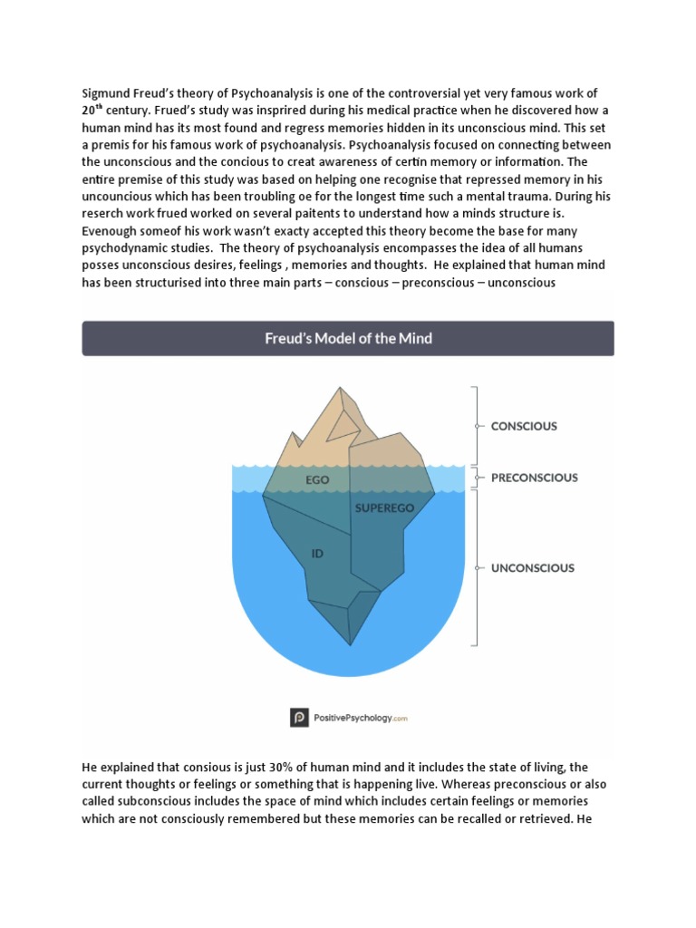 Sigmund Freud 1 | PDF | Id | Unconscious Mind
