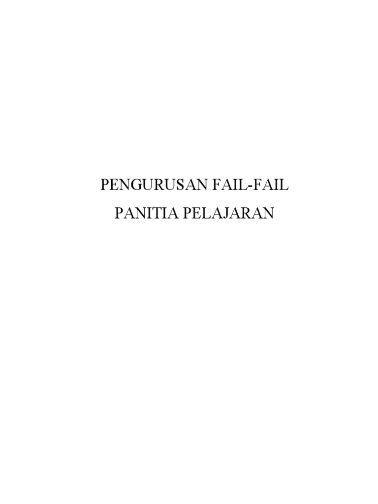 Pengurusan Fail | PDF