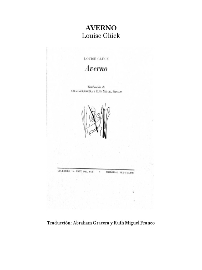 Averno de Louise Glück | PDF | Amor | Muerte